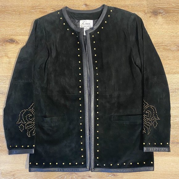 Linea by Louis Dell'Olio | Jackets & Coats | Linea Black Suede Leather ...